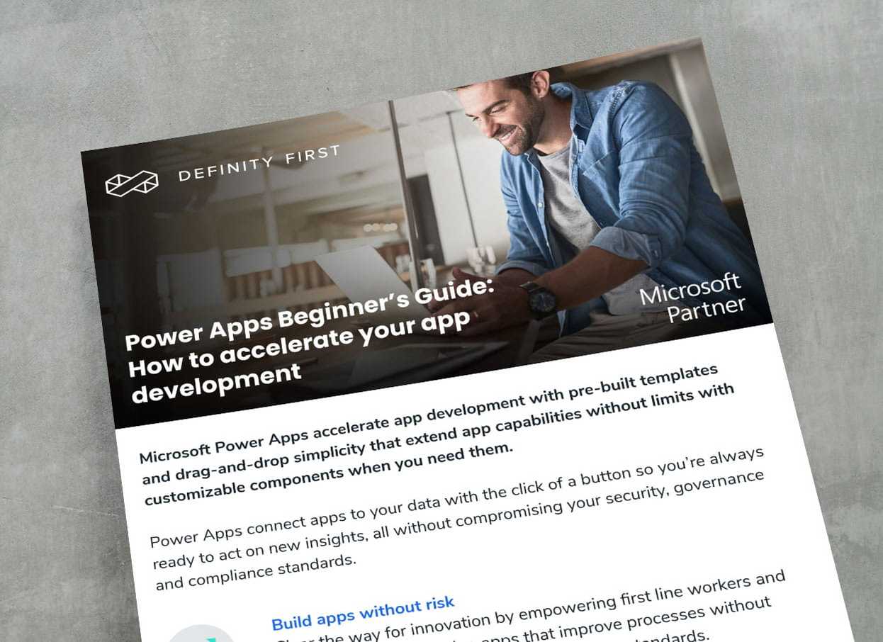 Definity First | Microsoft Power Apps Beginner's Guide